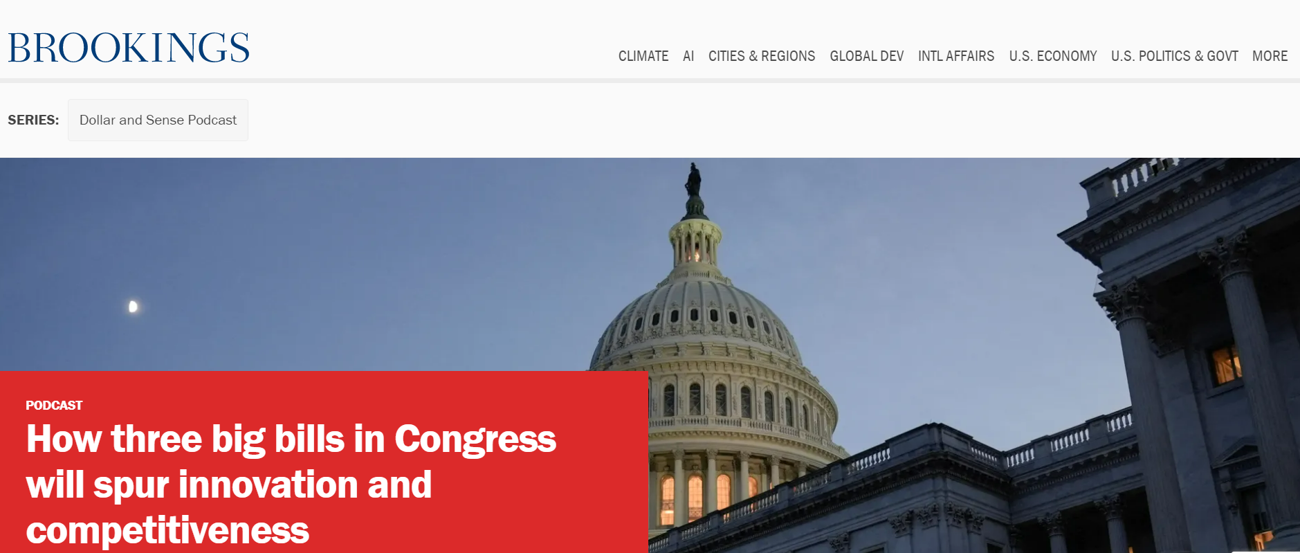 How three big bills in Congress will spur innovation and ...