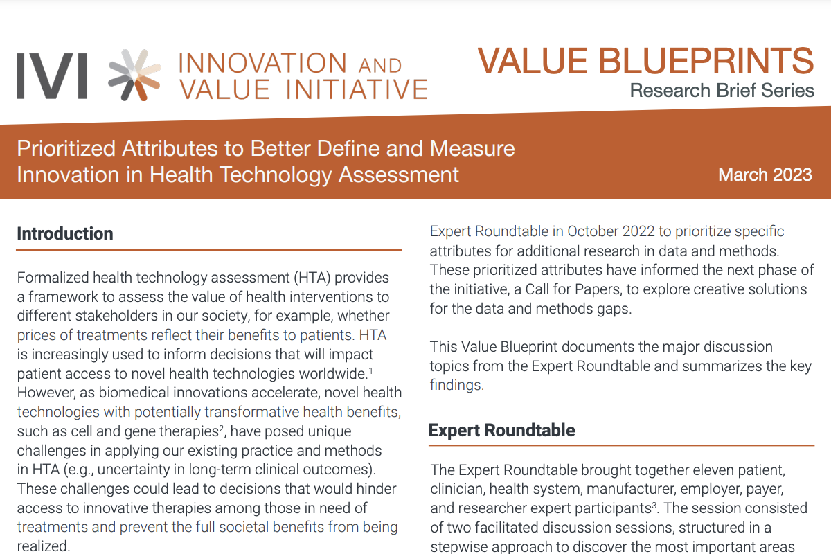 Prioritized Attributes to Better Define and Measure Innovation in ...